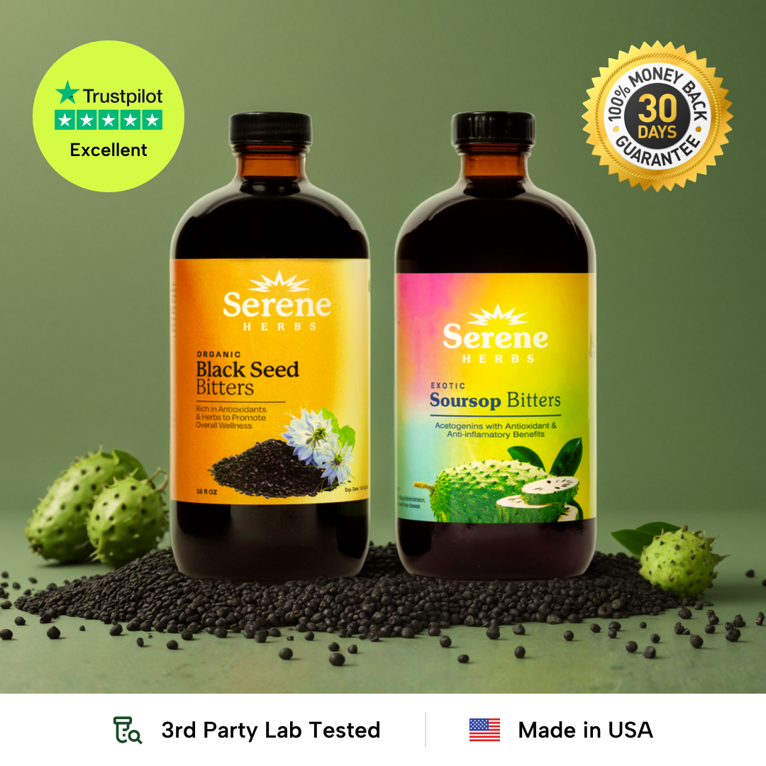 Soursop Bitters & Black Seed Bitters Bundle – Serene Herbs
