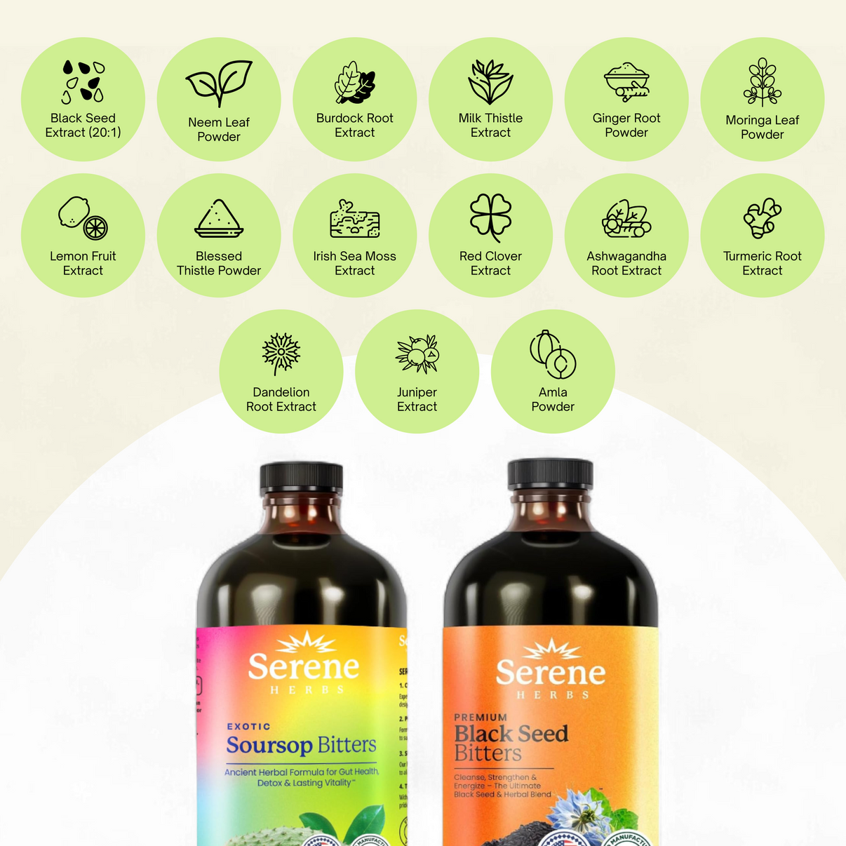 Soursop Bitters & Black Seed Bitters Bundle – Serene Herbs