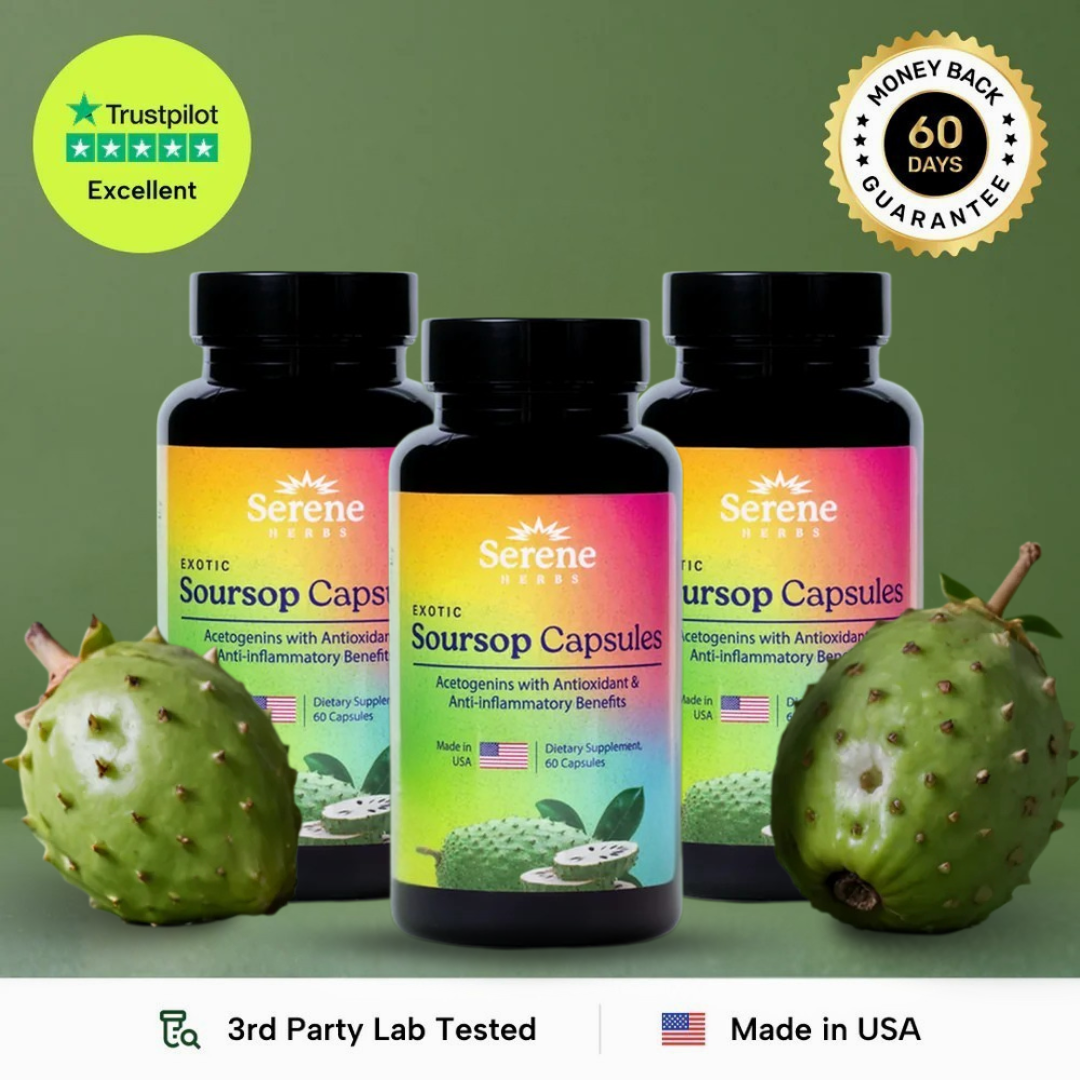 Soursop Capsules: Daily Holistic Blend – Serene Herbs